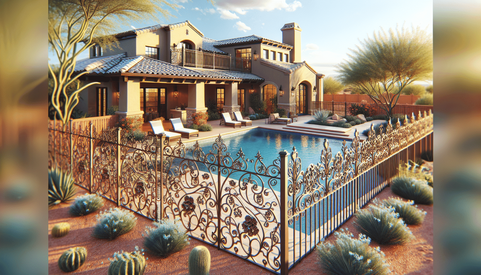 10 Design Ideas for Your Wrought Iron Pool Fence » Pool Safety Fencing